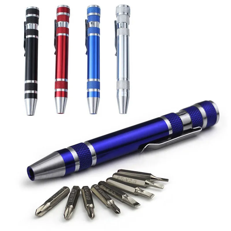 8-in-1 Precision Screwdriver Pen Set - Aluminum Alloy, DIY Repair Tool ...
