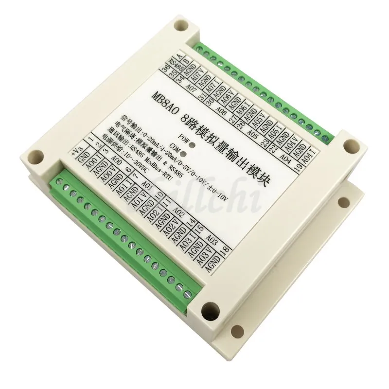 Analog Output Acquisition Module 0 20mA/4 20mA/0 5V/0 10V/+10V, MODBUS ...