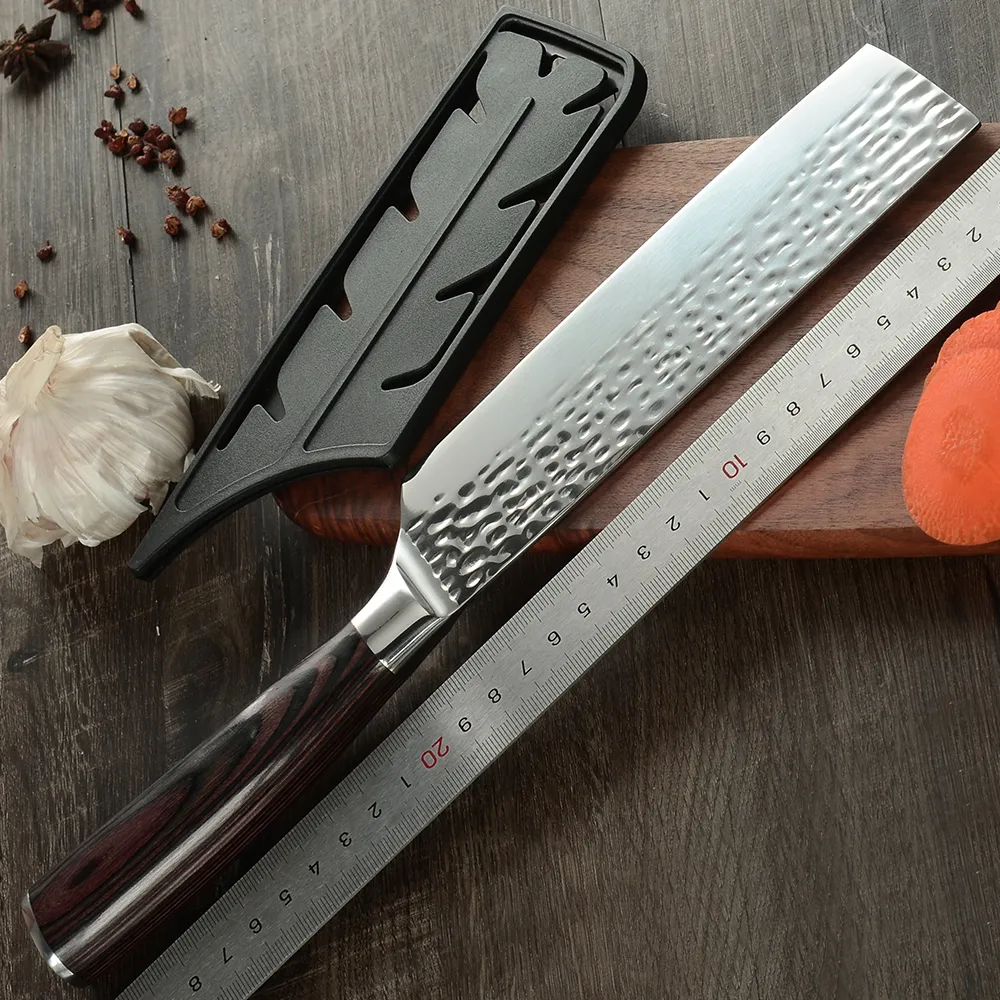 Handmade Stainless Steel Forged Kitchen Knife Set With Forged Crepe ...