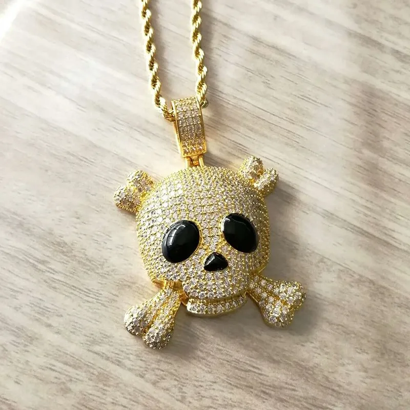 Iced Out Skeleton Iced Out Pendants For Men And Women Luxury Designer ...