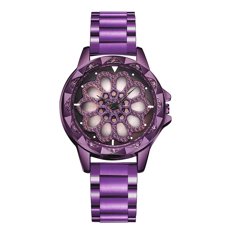 DHgate.com:Womens Hollow Rotating Dial Watch, Fashion Quartz Watch with ...