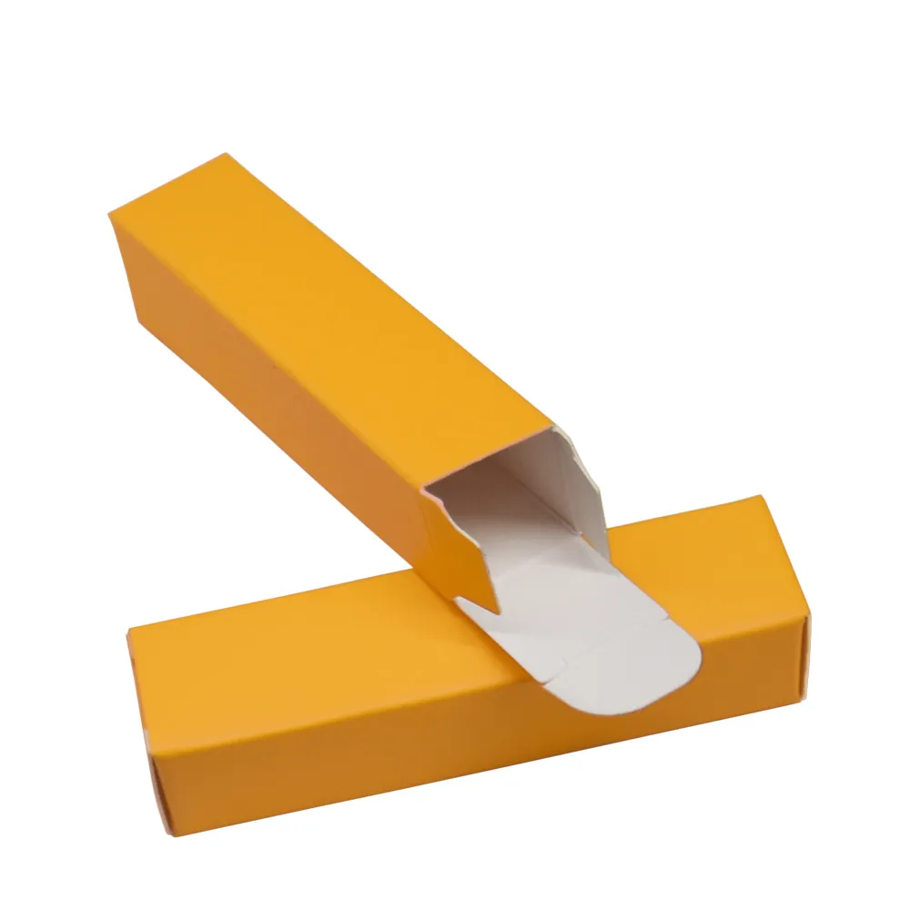 Orange Colored Kraft Paper Boxes For DIY Lipstick And Wedding Gifts ...