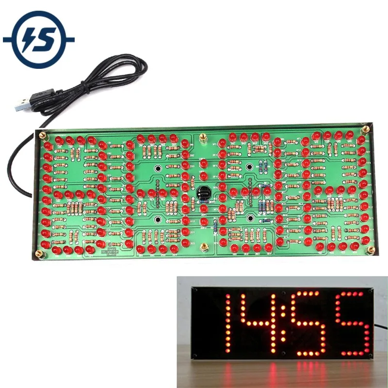 DIY 1 Inch Red LED Display Clock Kit With Remote Control From Llook ...