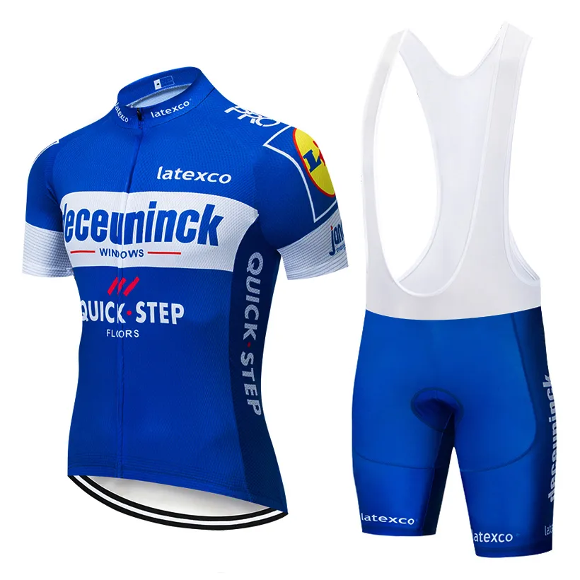 New 2019 Blue Quickstep Cycling Team Jersey 12D Bike Shorts Set Quick ...