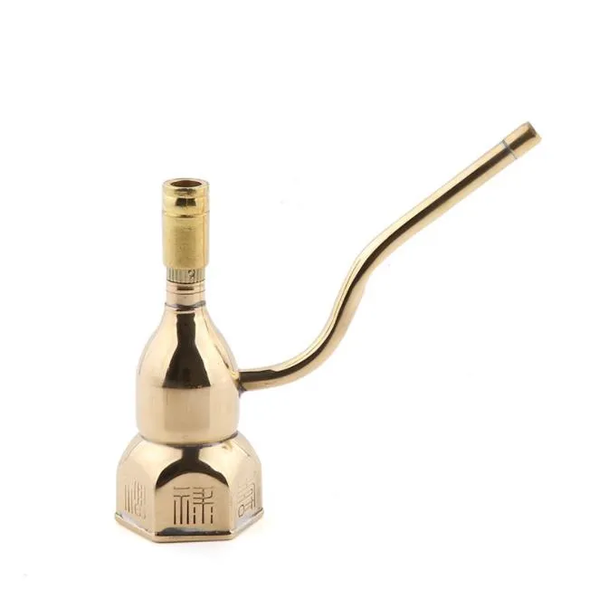 2023 Metal Water Pipe Trumpet Transparent Water Pipe Copper Tobacco Pot ...