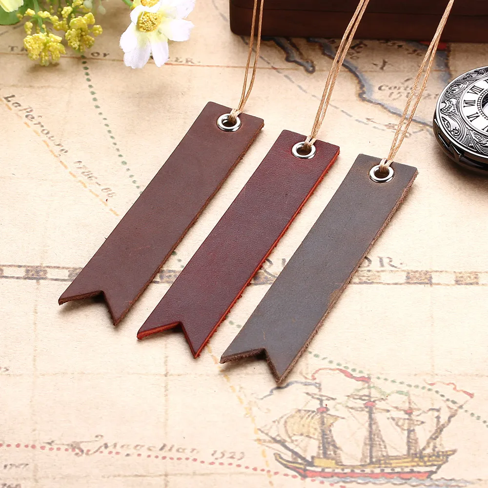 DHgate.com:Vintage Genuine Leather Bookmarker, Personalized Full Grain ...