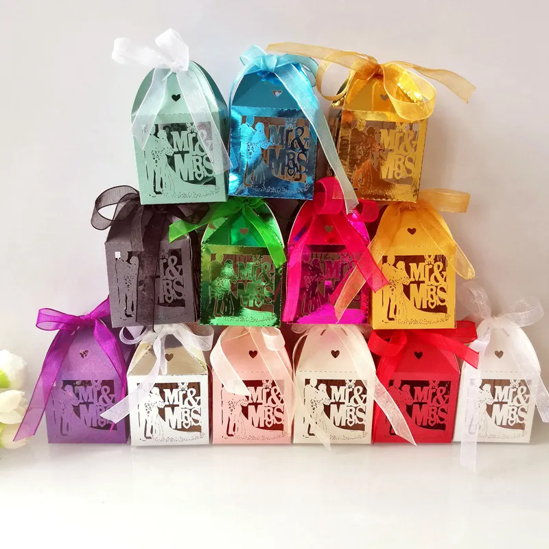 Cone Treat Boxes - Elegant Wedding Favor Boxes, Party Candy Containers ...