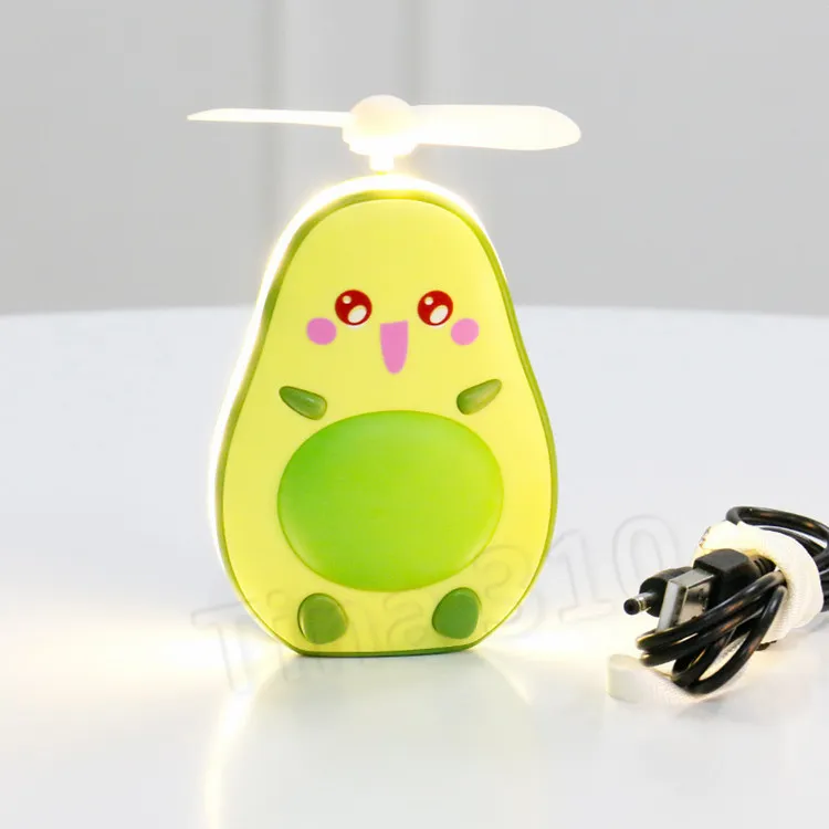 Portable Rechargeable Avocado Mini Mini Portable Fan USB Powered ...