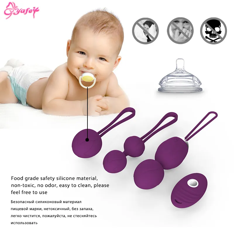 Vibrating Kegel Balls With Remote Silicone Exercise Balls For Pelvic ...