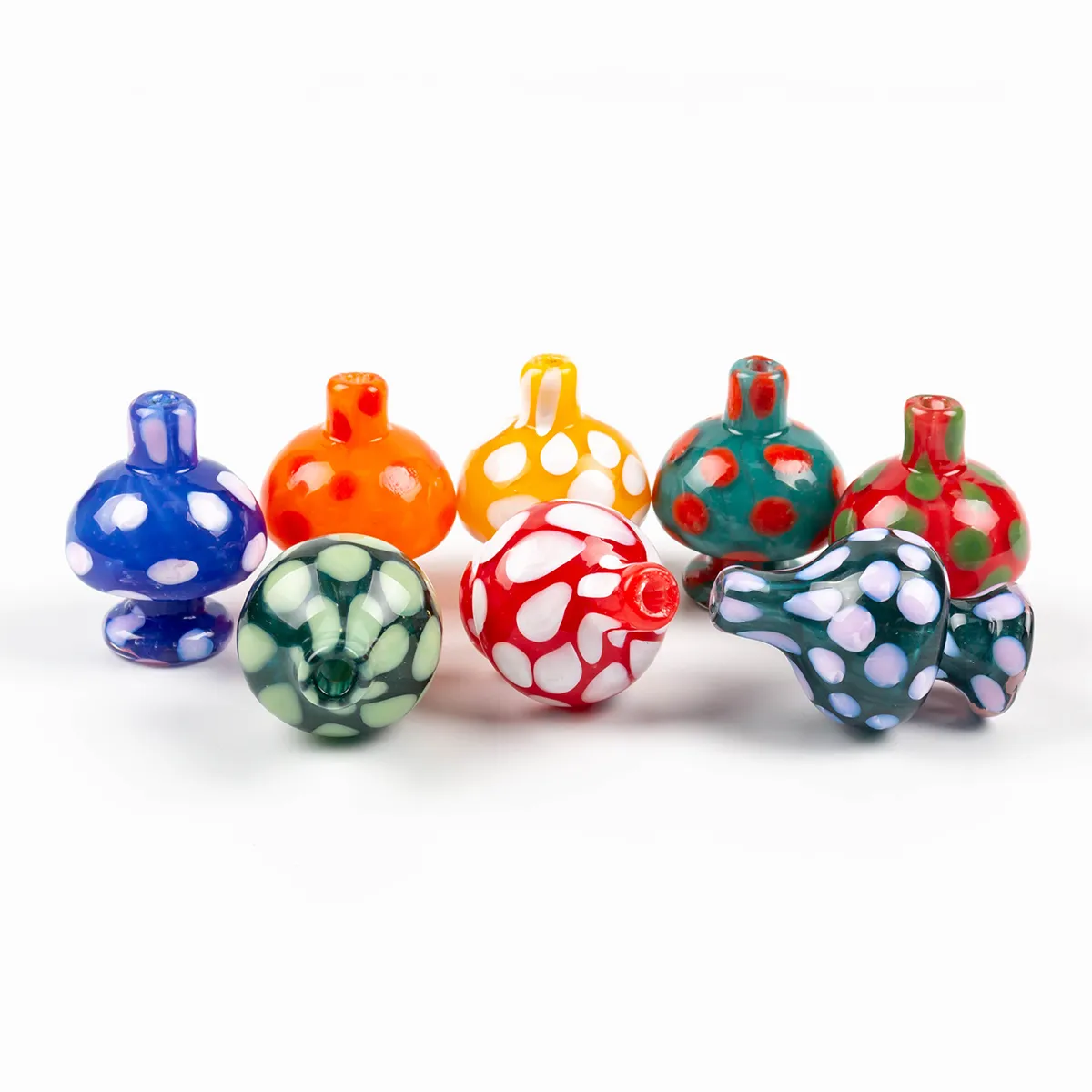 Colorful Glass Carb Cap Dab Rig Caps For Smoking Beveled Edge Quartz ...