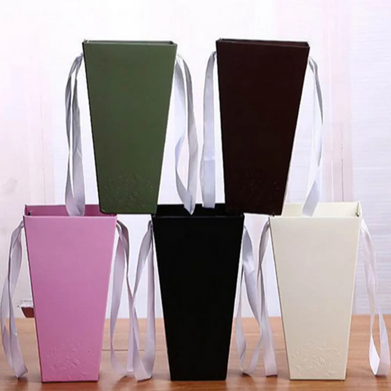 Popcorn Bucket Flower Box Portable Bouquet Vase For... From Flyw201264 ...