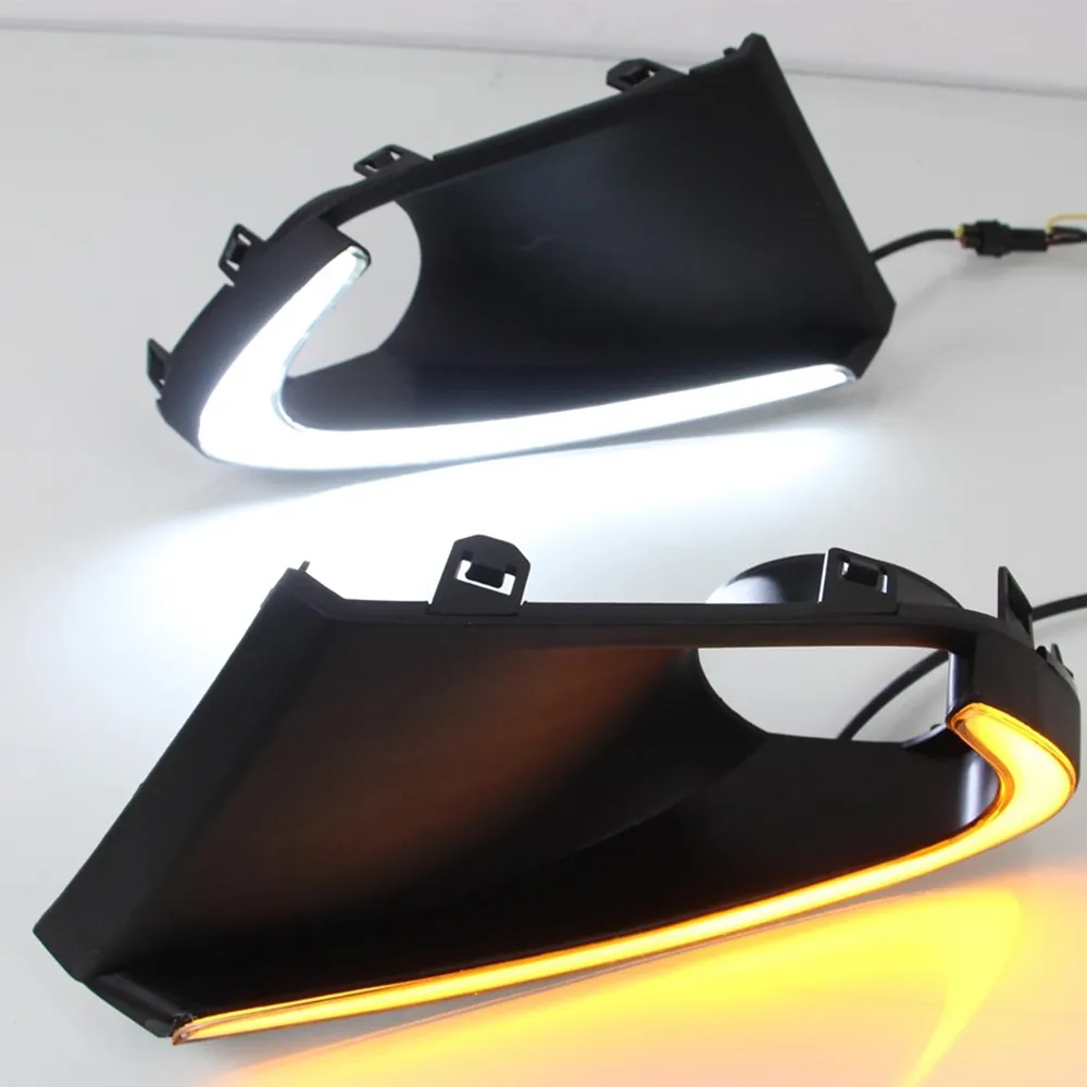 LED DRL Daytime Running Lights Elantra Fog Lights Cover For Suzuki Baleno 2016 Of 2 From Yangmingxue 70.56 DHgate.Com