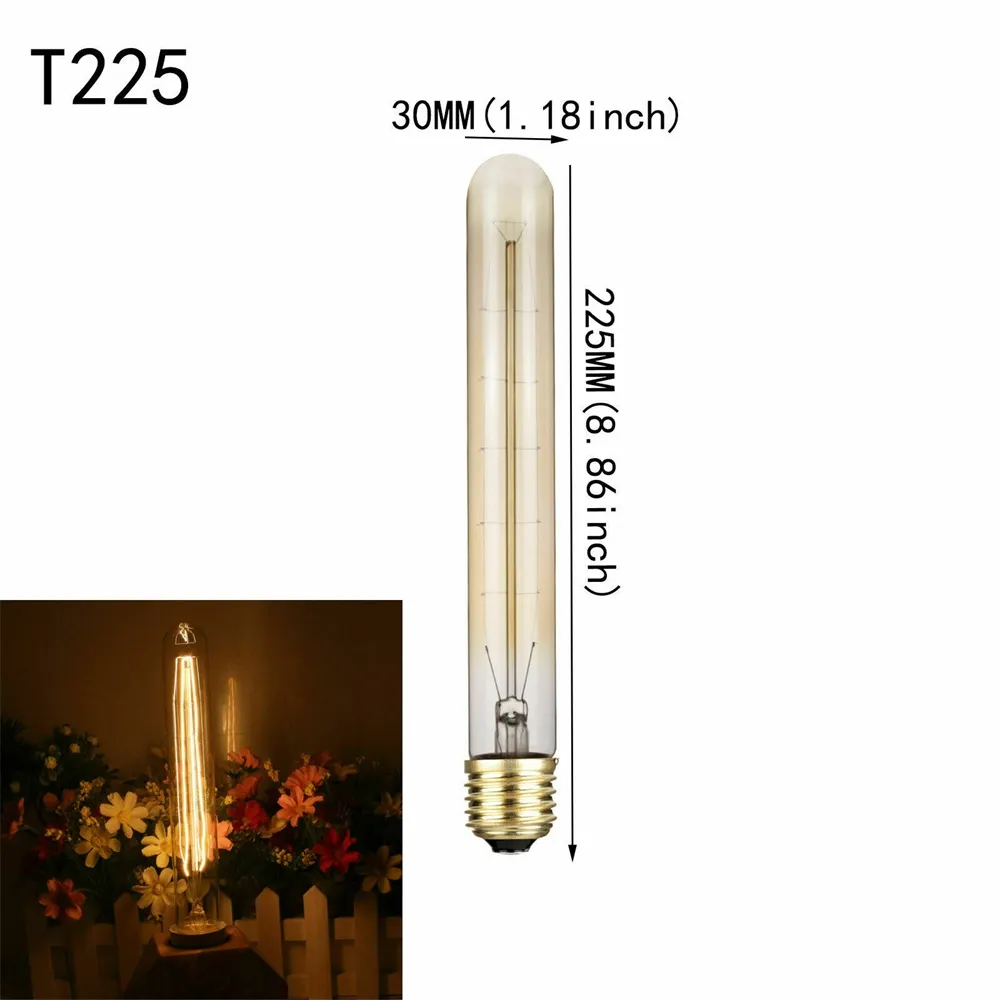 Retro Edison Vintage Light Bulbs Bulbs E27 40w 110v 220v T45 T300