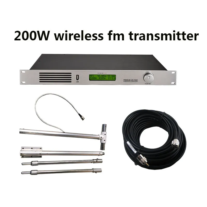 FM Radio Station Transmitter: 200W Compact FM Broadcast Transmitter 87. ...