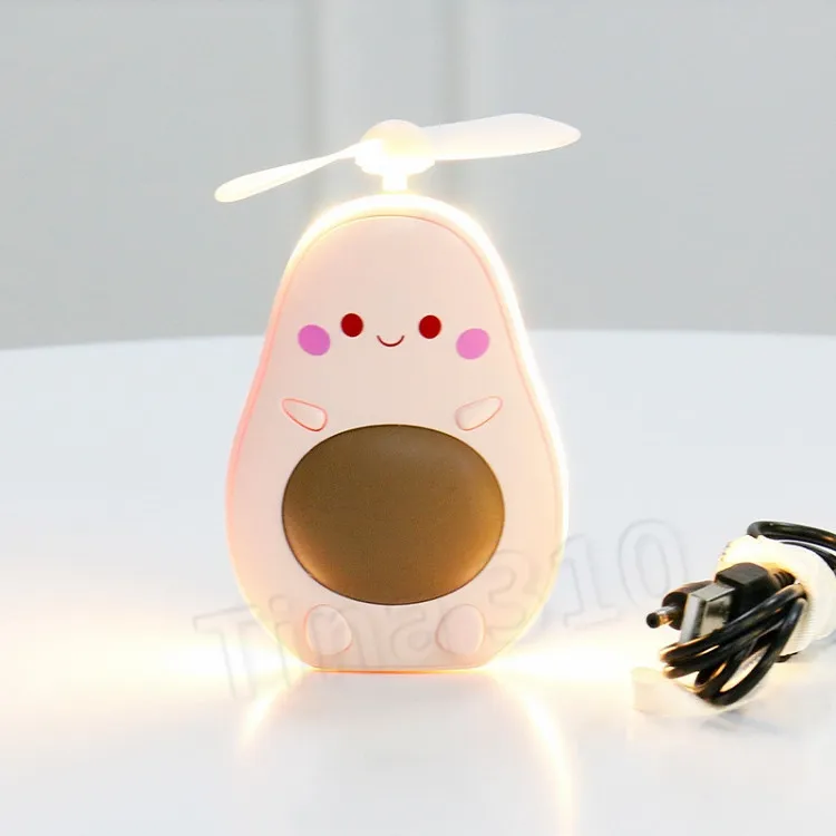 Portable Rechargeable Avocado Mini Mini Portable Fan USB Powered ...