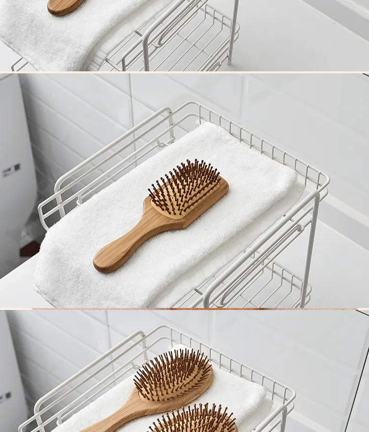 Bamboo Hair Brush Wooden Comb Air Cushion Anti Static Carbonized Tooth ...