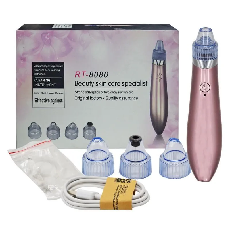 Electric Blackhead Vacuum Remover Pore Cleaner, USB Rechargeable LED ...