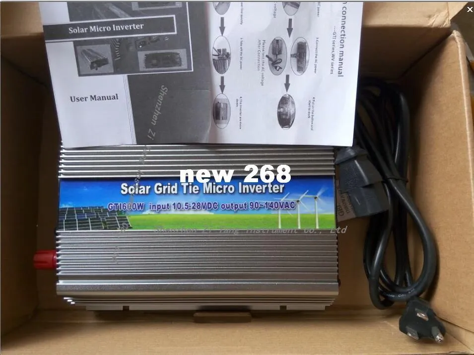 600W Grid Tie Inverter - High Efficiency Solar Power Inverter, DC 10.5 ...