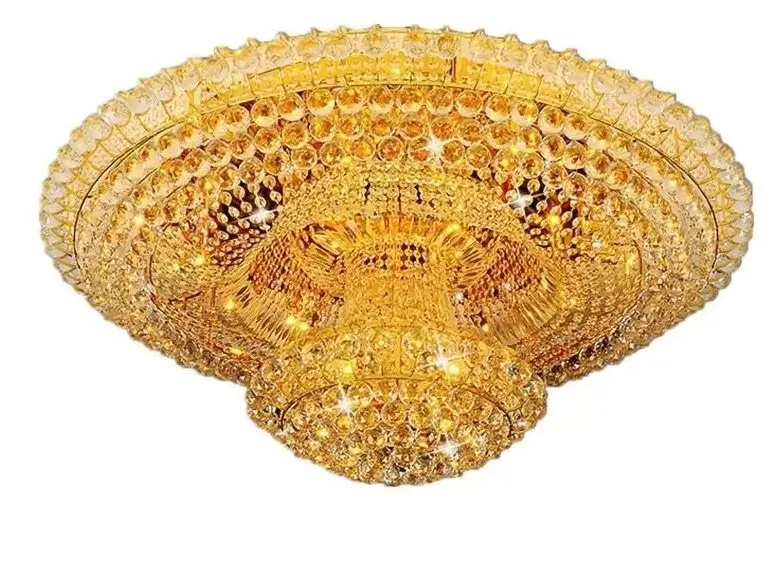 Contemporary Crystal Chandelier: Luxury LED Lighting for Living Room ...