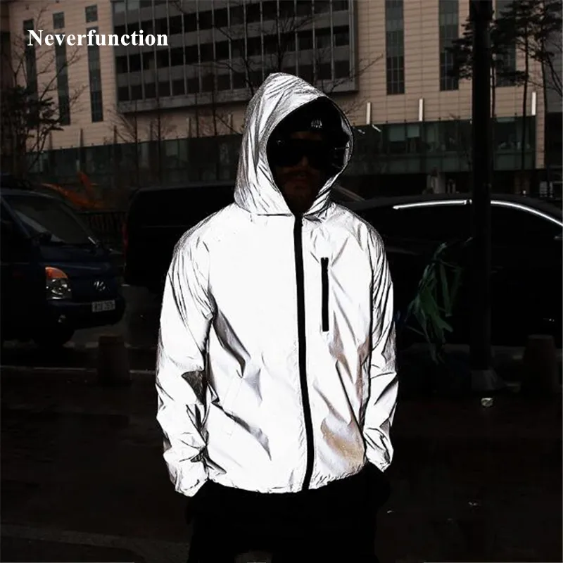 Plus Size 4XL Men's Spring Autumn Waterproof Hooded Windbreaker Jacket ...
