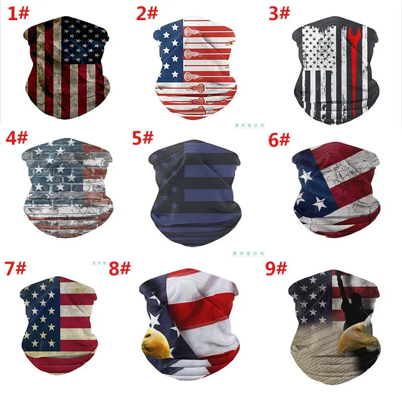 National Flag 4th Of July Bandana Mask Multi Functional Neck Gaiter ...