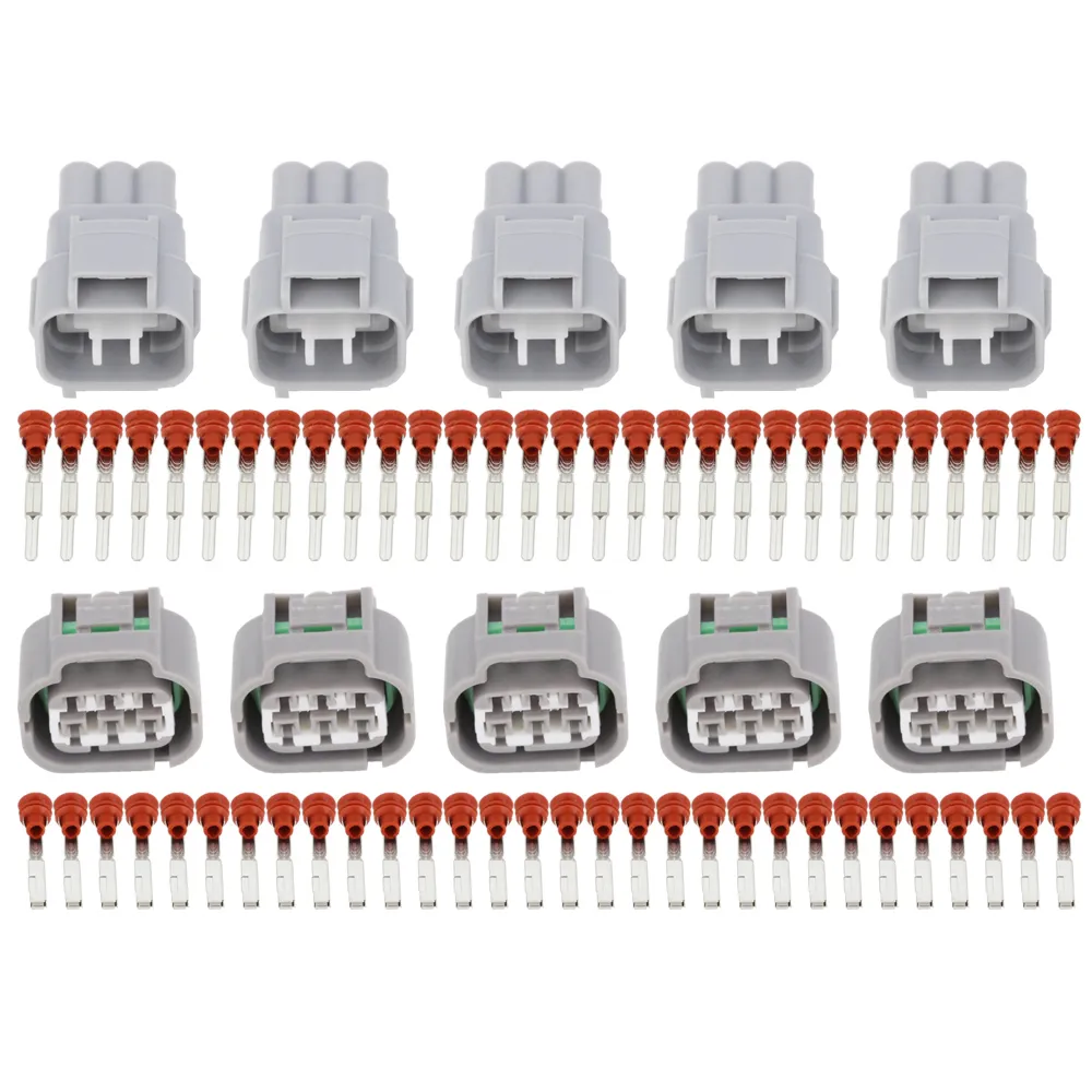 5 Juegos De Conector Automotriz Macho Y Hembra De 6 Pines Con Terminal DJ7066Y 2.2 11/21 De 10 ...