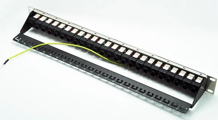 24 Port CAT6 Gigabit Modular Patch Panel With Includes 24 RJ45 Seo ...