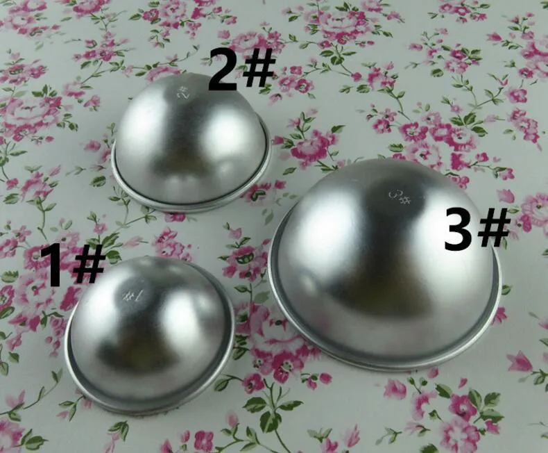 3D Aluminum Alloy Ball Sphere Bath Bomb Mold Cake Baking Pastry Mould ...