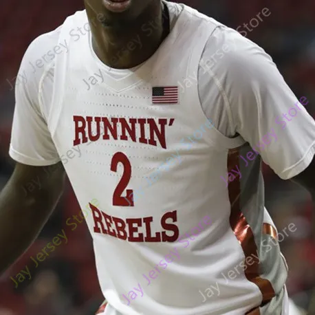 Custom 2020 UNLV Rebels Basketball Jersey NCAA College Larry 4 Johnson ...