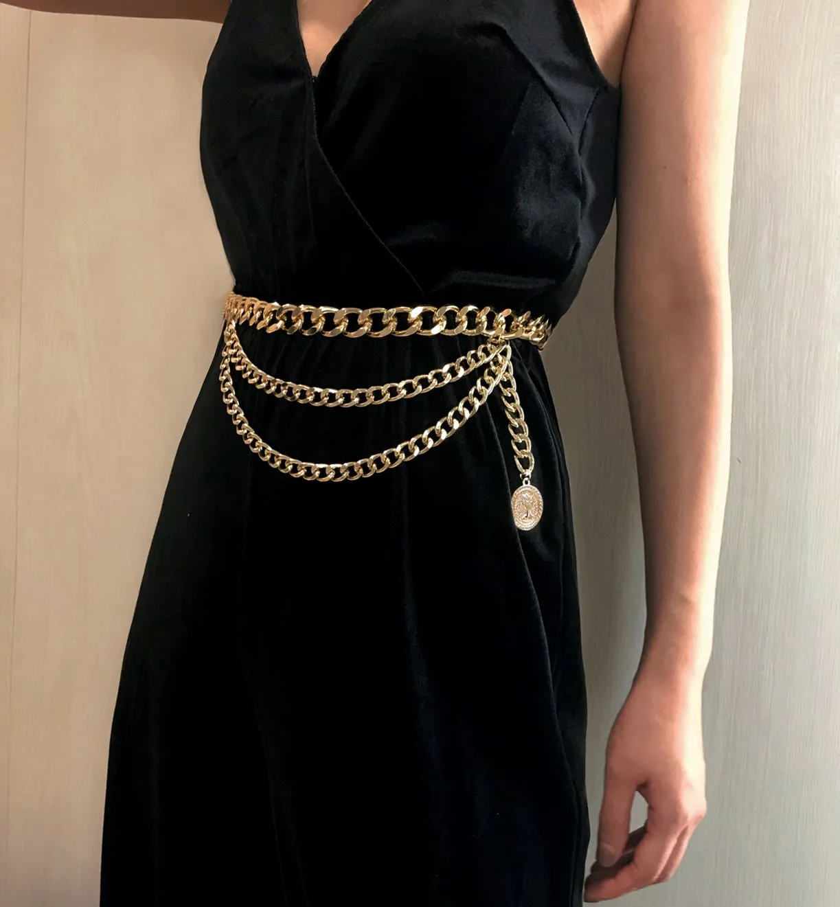 DHgate.com:Womens Designer Belly Chains, Silver Gold Big Chains Belt ...
