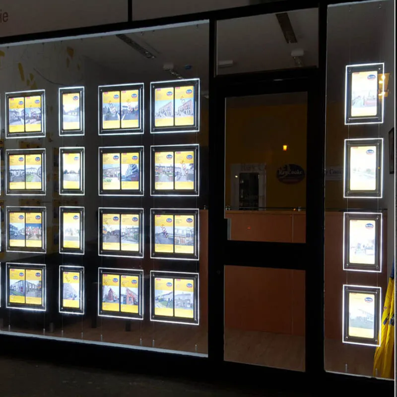 12 units/Pack A3 Double Side Backlit LED Window and Wall Displays ...