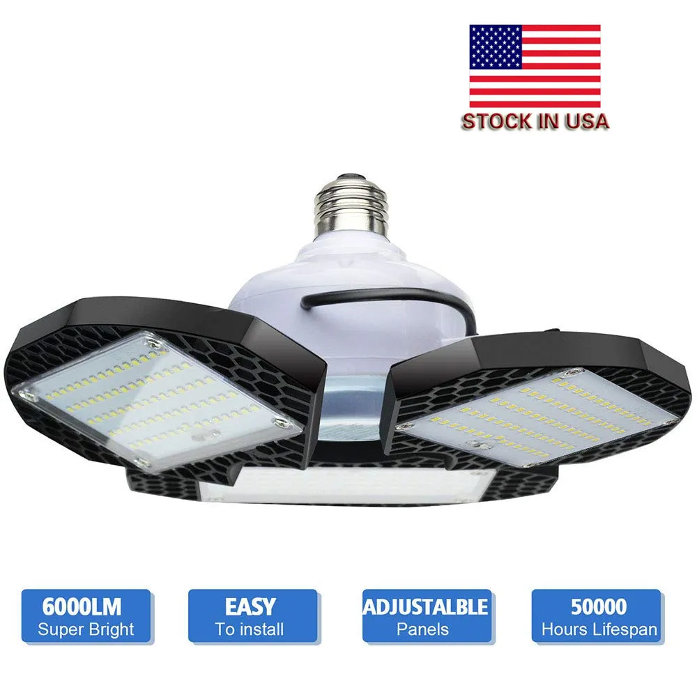 DHgate.com:Deformable LED Garage Lights - 60W/80W E26/E27, 6000LM ...