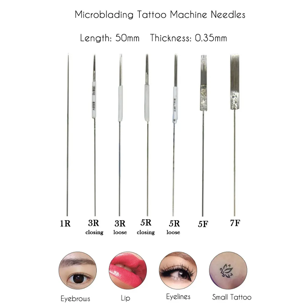 DHgate.com:Eyebrow Microblading Needles, Round Flat Tattoo Needles ...