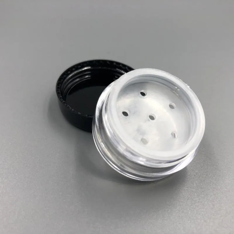 Wholesale 1G Clear Round Plastic Container Powder Puff Container Case ...