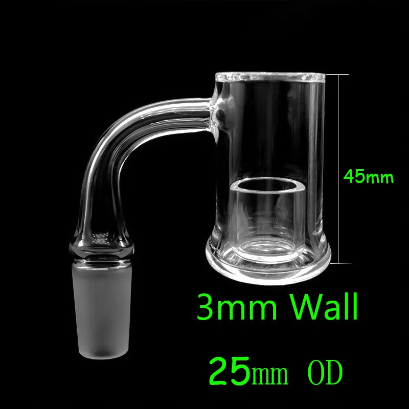 45mm High Evan Shore 3XL Beveled Edge Quartz Banger With Removable ...