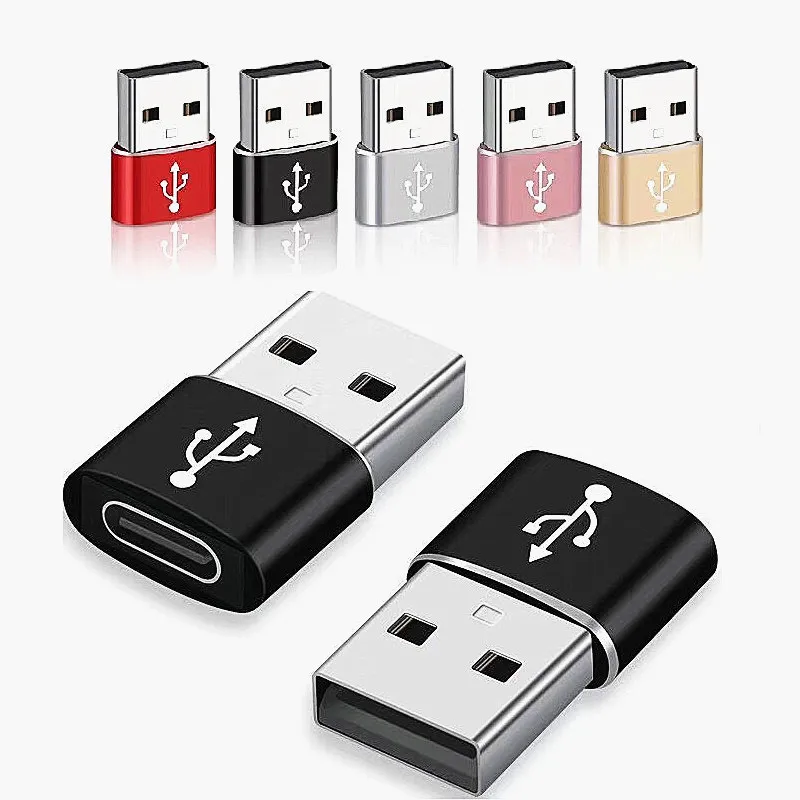DHgate.com:Colorful OTG Adapter USB to Type-C Converter Charger Cable ...