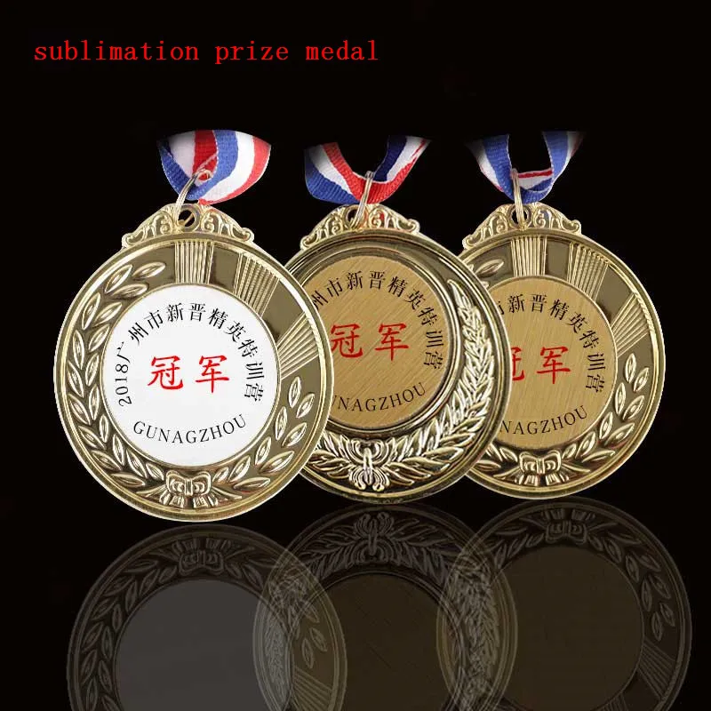Sublimation Blank Gold Winners Medals With Rope Game Sports Prize ...