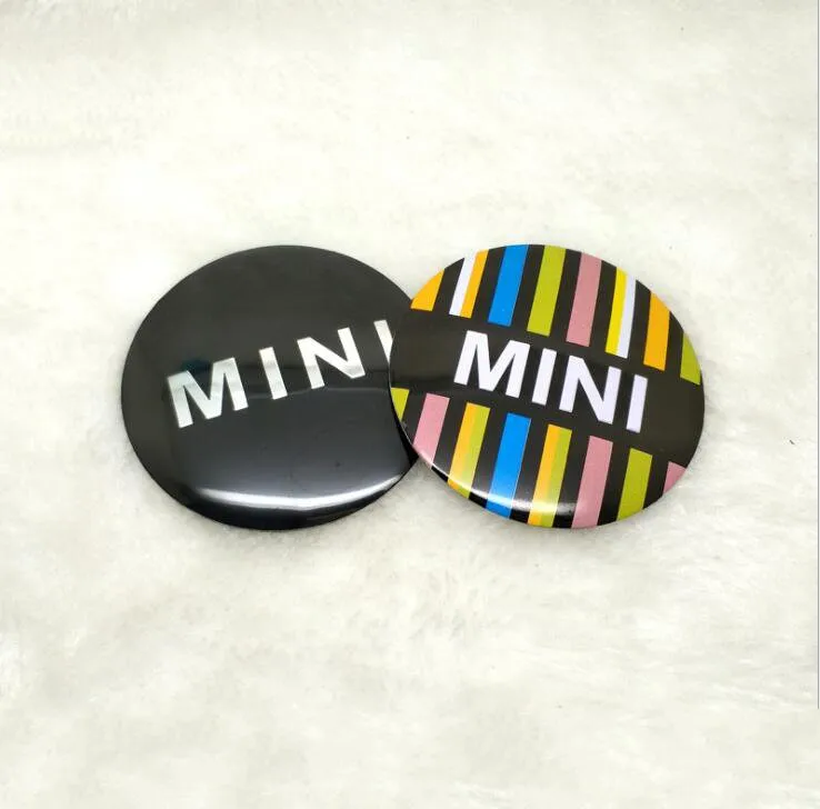 Set Of 4 56.5mm Circle Cover Custom Round Stickers For Mini Cooper JCW ...