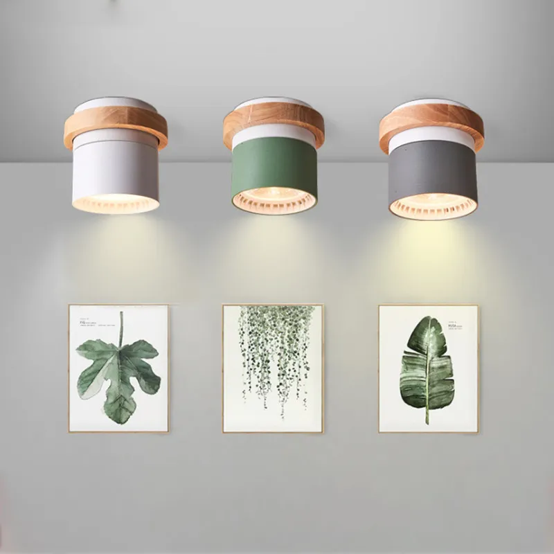 Nordic Ceiling Lamp Style Wall Mounted LED Downlight: Adjustable Angle ...