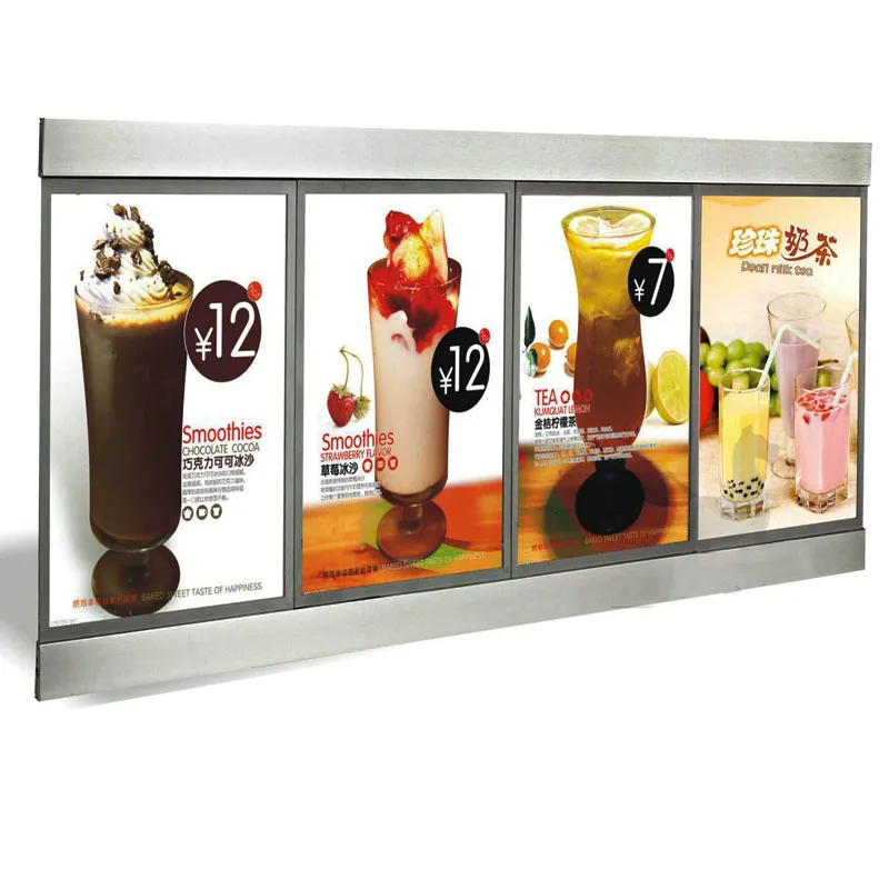 DHgate.com:(6 Graphics/Column) Single Sided Slim LED Menu Light Box ...