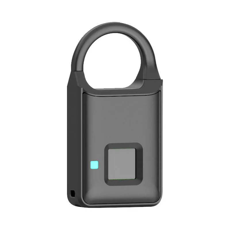 Fingerprint Padlock, Smart Biometric Lock USB Rechargeable Anti-Theft ...