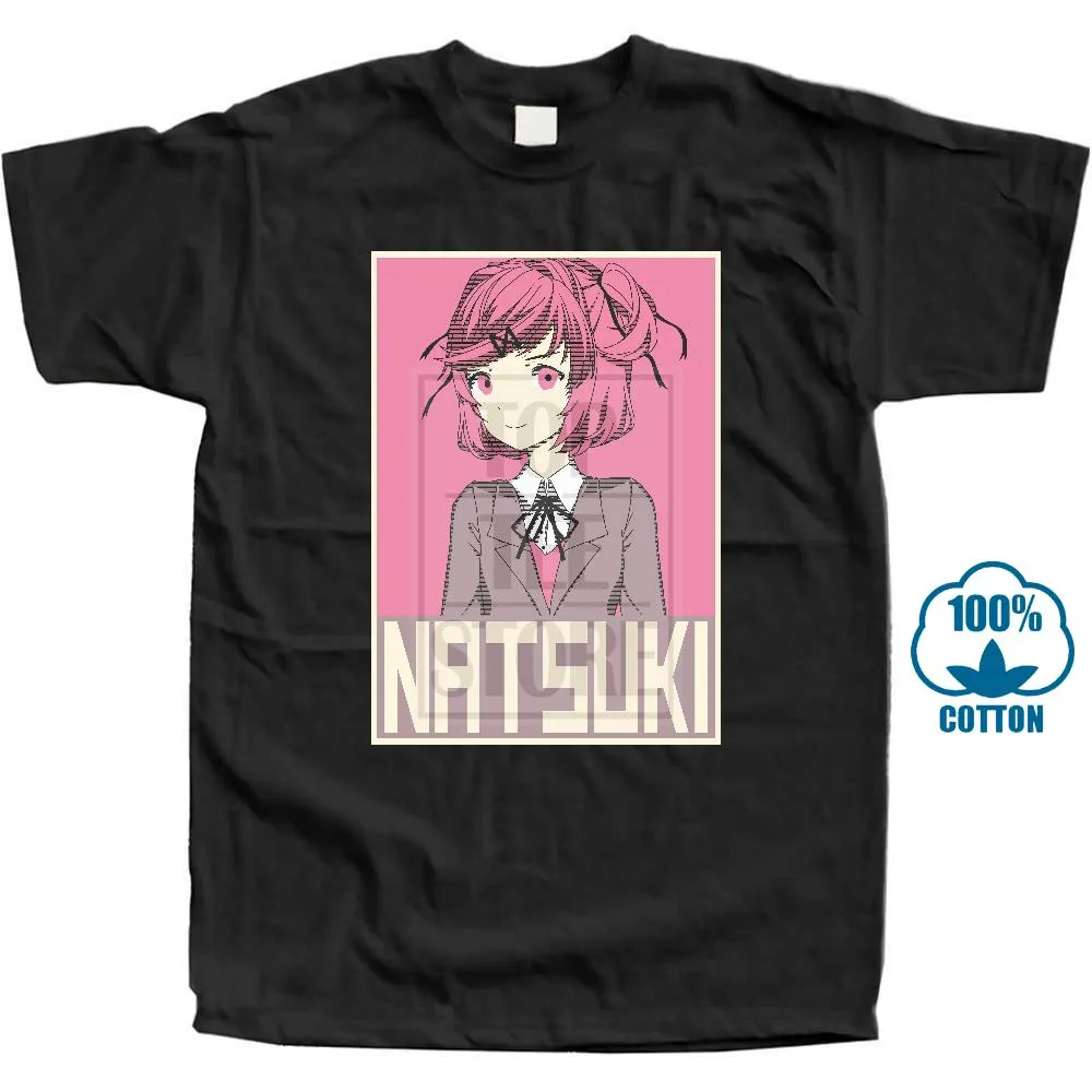 Natsuki Poster Doki Doki Literature Club Mens Black T Shirts Tees ...
