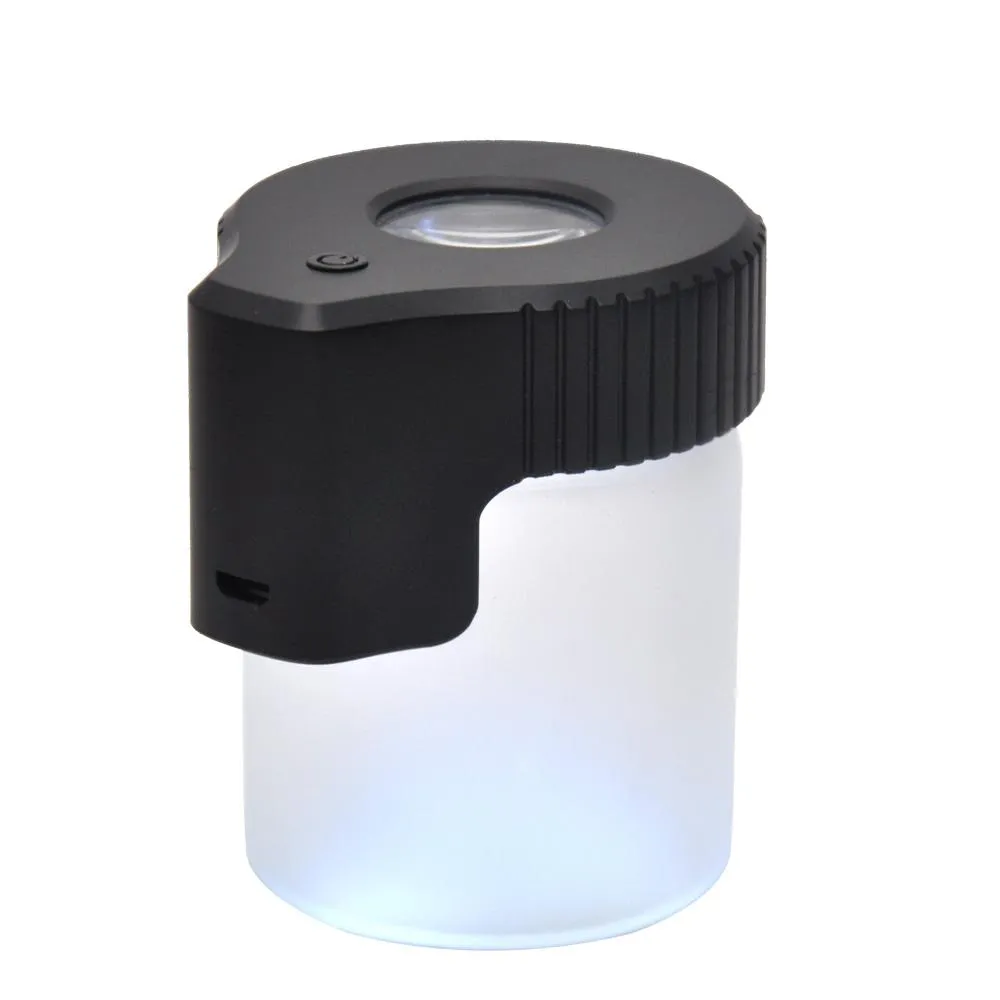 New Arrive Plastic Glass Light Up LED Air Tight Proof Storage ...