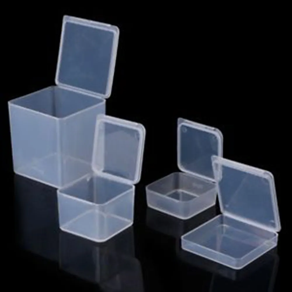 Transparent Plastic Storage Containers: Small Square Clear Plastic ...