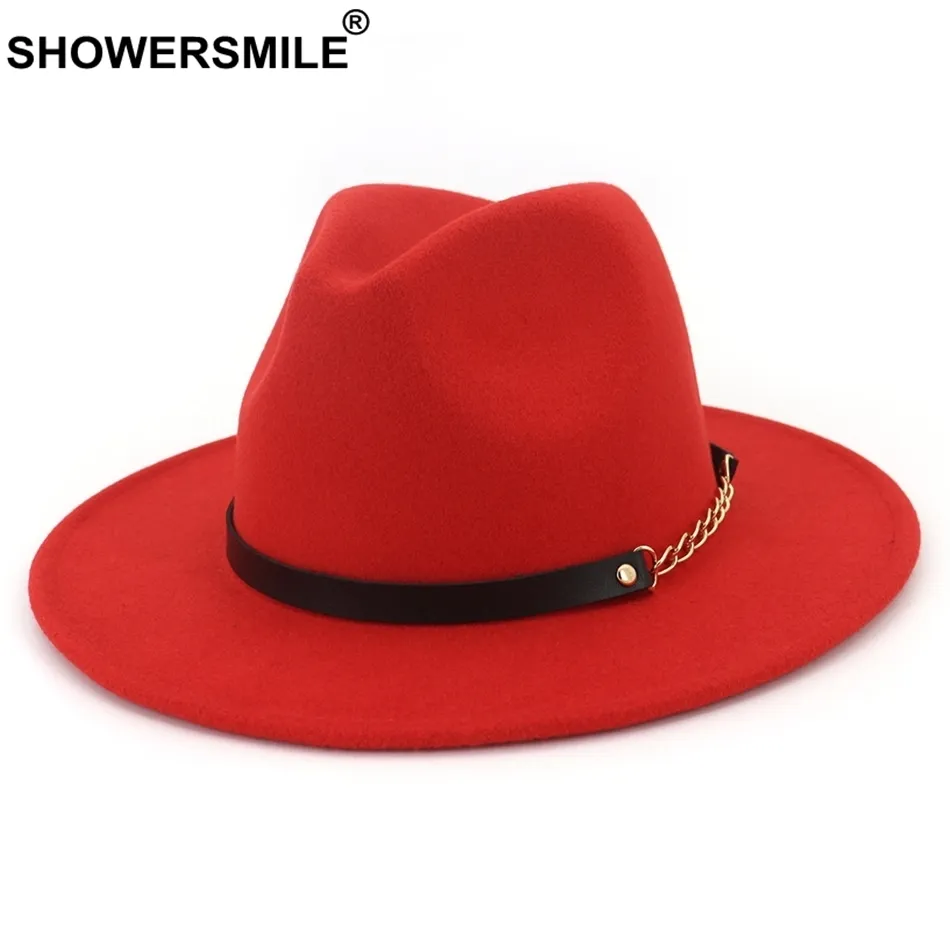 SHOWERSMILE Wool Fedora Hat Women Khaki Vintage Elegant Jazz Hat Female Classic British Autumn Winter Hats And Caps New Fashion D19011102 From 11 87 DHgate