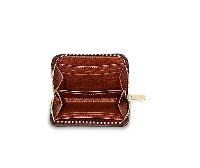 Leather small clutch wallet with zipper closure and floral pattern, 11 ...
