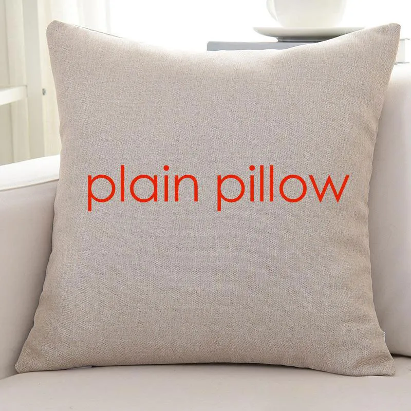 Flaxen Linen Blank Linen Pillow Covers For Sublimation Printing 40x40CM ...