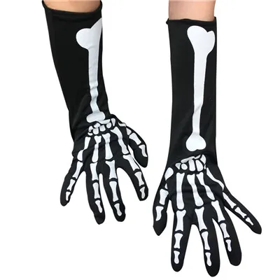 8 Styles Long Short Skull Gloves Amazing Cosplay Mittens Funny ...