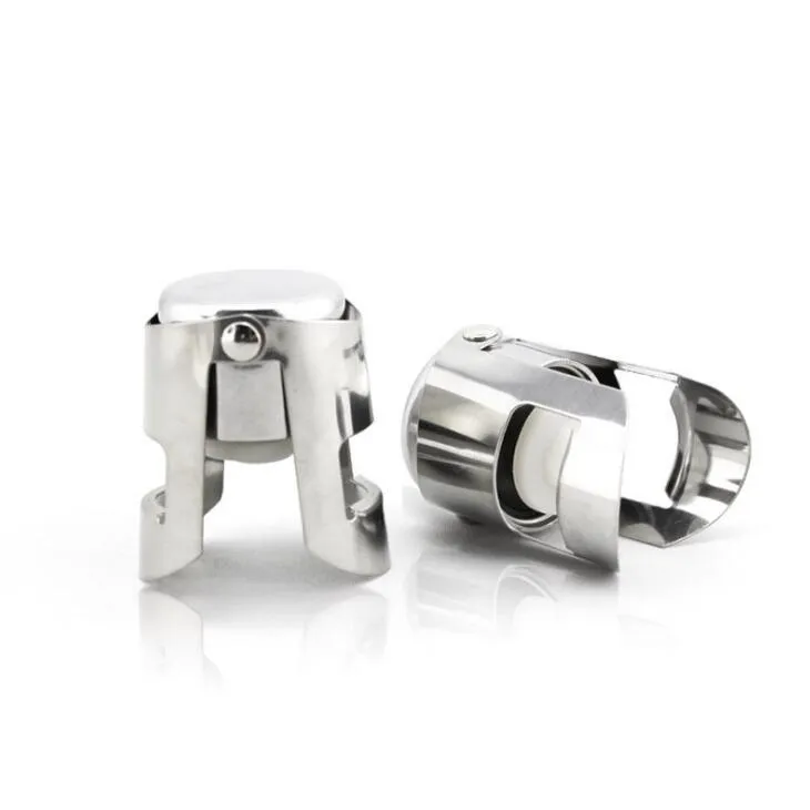 Premium Vacuum Sealed Wine Stoppers - Stainless Steel Bottle Plugs ...