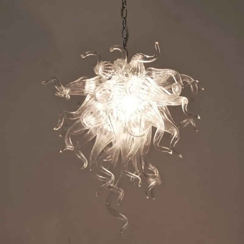 Modern Clear Transparent Glass Chandelier Dandelion Pendant Light ...